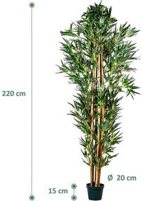 PLANTASIA 1436 Umělá květina strom -  bambus - 220 cm