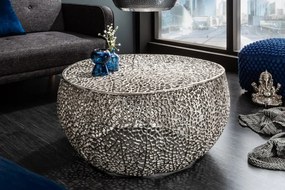 Designový konferenční stolek Frazer, stříbrný