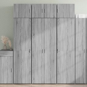 Skříň highboard šedá sonoma 70 x 42,5 x 185 cm kompozitní dřevo