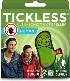 Ultrazvukový repelent proti klíšťatům Tickless Human Green