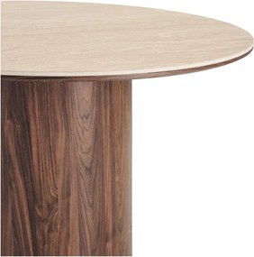 Kulatý jídelní stůl s keramickou deskou ø 120 cm Delphi – House Nordic