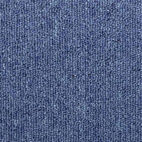 Schodové rohože 15 ks 65 x 21 x 4 cm modré s obdélníkovým okrajem 134574