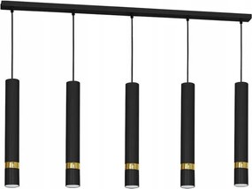 Milagro Závěsná lampa Joker Black/gold 5xGU10 Závěsná lampa 1 ks