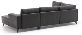 Atelier del Sofa Rohová sedací souprava Efsun - Anthracite, Antracitová