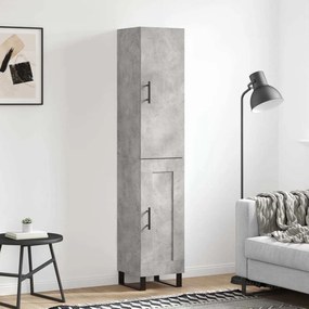 vidaXL Skříň highboard 34,5 x 34 x 180 cm kompozitní dřevo [3199129] Barva: Betonová šedá