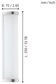 Eglo 94712 - LED koupelnové svítidlo GITA 2 1xLED/8W/230V IP44