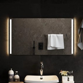 Koupelnové zrcadlo s LED osvětlením 90 x 50 cm - Default Title