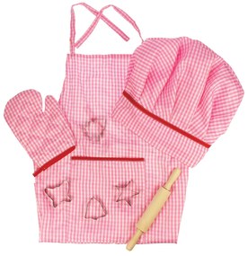 Bigjigs Toys Růžový set šéfkuchařky