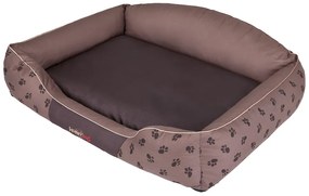 HobbyDog Pelíšek pro psa Royal - hnědá koruna VELIKOST: XXL 110 x 85cm (85 x 60 cm)