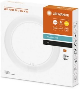 LED kruhová zářivková trubice T9 G10q LEDVANCE SubstiTUBE 11W (22W) teplá bílá (3000K)