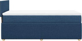 Box spring postel s matrací modrá 90x200 cm textil 3289638