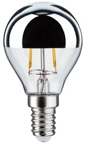 LED žárovka E14 827 kapka stříbrná 2,6W