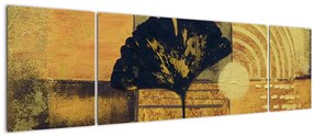 Obraz - List ginkgo (170x50 cm)