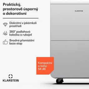 Klarstein DryFy Grand Smart 55, odvlhčovač, WiFi, kompresní, 55 l/24 h, 40-50 m²