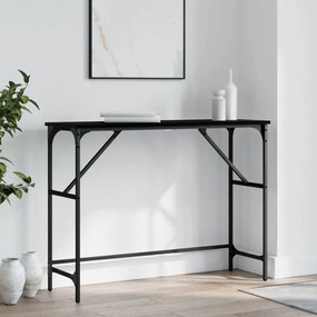 vidaXL Konzolový stolek 100 x 32 x 75 cm kompozitní dřevo [834056] Barva: Černá