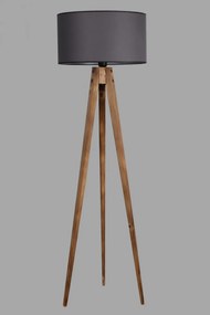 Stojací lampa Tripod Ceviz 153 cm šedá