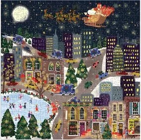 GALISON Fóliové puzzle Joy Laforme Vánoční městečko Presentville / 500