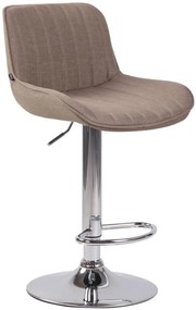 Bhm germany Barová židle Lentini, textil, chrom / taupe