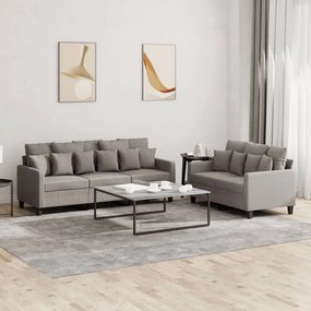 2dílná sedací souprava s poduškami taupe textil 3201671