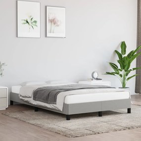 Rám postele bez matrací světle šedá 120x190 cm textil 3269605