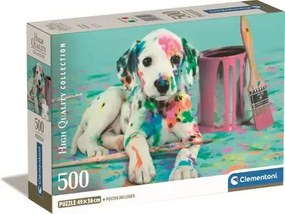 Clementoni PUZZLE Legrační dalmatin / 500 dílků / od 10 let