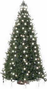 Světelná síť na vánoční stromek 210 studených bílých LED 210 cm 328879