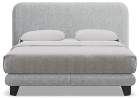 Světle šedá boxspring postel 140x200 cm Ilima – Makamii
