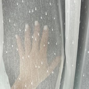 Ervi voálová﻿ hotová záclona s krajkou - prší /Rain (různé velikosti)