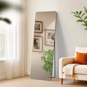 Zrcadlo Gurnee 150x50 cm – černá-matt