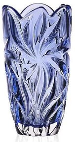 Aurum Crystal Váza Flora blue 280 mm