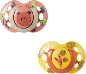 Tommee Tippee Šidítko C2N silikon Fun 2ks různé barvy | 6 - 18 měsíců