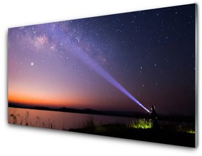 Skleněné obklady do kuchyně Hvězdy Noc Mlěčná Dráha 120x60 cm