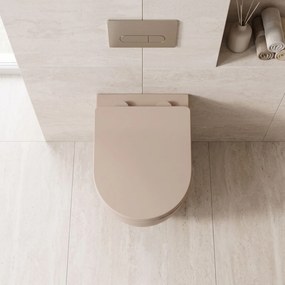 Rea, Závěsná WC mísa REA Carlo Mini Tornado Mocca Matt, REA-C4599