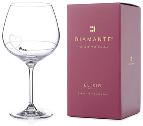 Diamante sklenice na Gin Petit Heart se Swarovski krystaly 610 ml 1KS