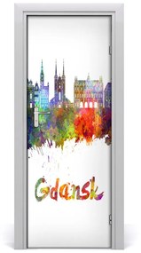 Fototapeta samolepící na dveře barevný Gdaňsk 75x205 cm
