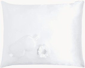 Sada na spaní z hedvábí White L, 3 díly