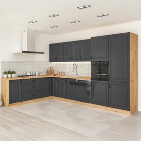 STILO gr | horní skříňka 80 G-72 2F s policemi | 80 cm | artisan/grafit