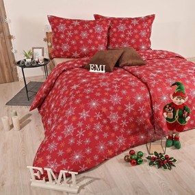 Vánoční povlečení Aurelia červené EMI, Standardní set jednolůžko obsahuje 1x 140x200 + 1x 70x90