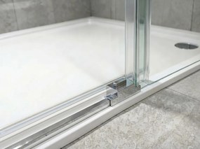 Gelco Luxor sprchový kout obdélníkový 110 x 90 x 200 cm L/P varianta posuvné chrom čiré sklo GU1211CHGU5690CH