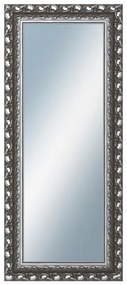 DANTIK - Zarámované zrcadlo - rozměr s rámem cca 60x140 cm z lišty ROKOKO grafitová (2884)