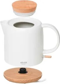 Adler AD 1304 bílá / Rychlovarná konvice / 1200W / 1L / keramická