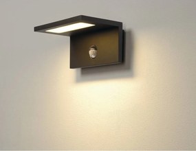 LA 1001969 LED SENSOR WL, LED venkovní nástěnné nástavbové svítidlo, IP44, ANTRACIT, 3000K - BIG WHITE (SLV)