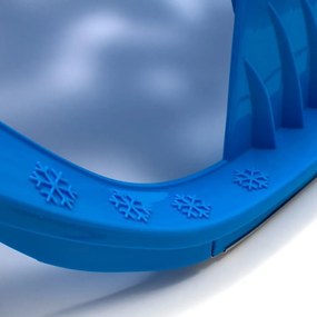 Plastové sáňky s opěradlem Baby Mix SNOW STAR zelené