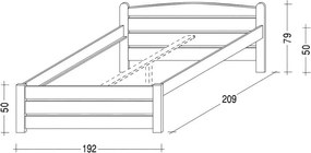 Gazel Thorsten senior postel 180