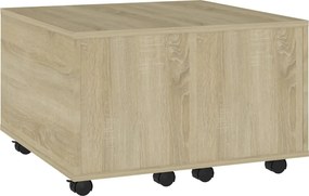 vidaXL Konferenční stolek 60 x 60 x 38 cm dřevotříska [806861] Barva: dub sonoma