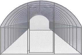 Venkovní klec pro kuřata 3 x 24 x 2 m pozinkovaná ocel 3095471