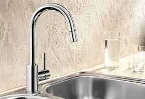 Blanco Mida S - Dřezová baterie s výsuvnou koncovkou chrom