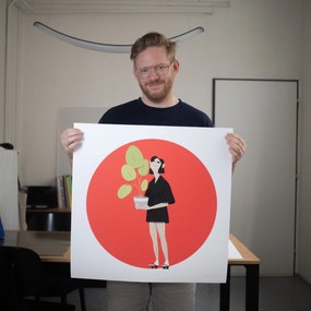 Patrik Antczak | Kimchi Long | Časově limitovaná edice Rám: Bez rámu, Velikost: 40 x 40 cm