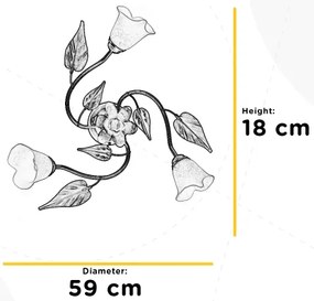 ONLI - Stropní svítidlo MIRANDA 3xE14/6W/230V