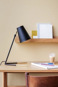 Hübsch Stolní lampa SLANT černá 370213